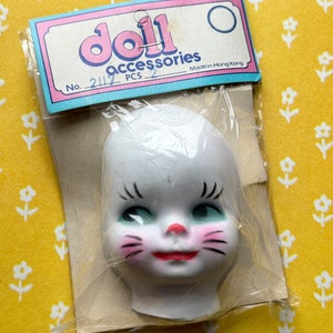 Vintage Plastic Bunny Face Hard Plastic NOS Hong Kong 2 Pc, LAST ONE ...
