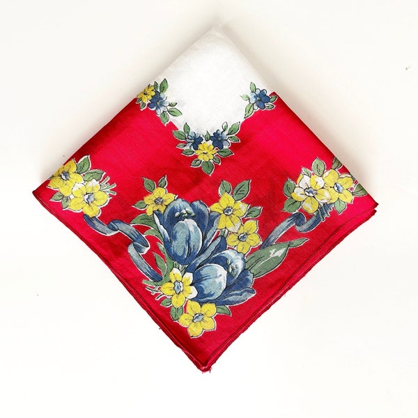 Floral Handkerchief - Etsy