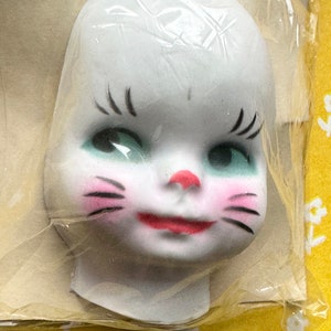 Vintage Plastic Bunny Face Hard Plastic NOS Hong Kong 2 Pc, LAST ONE ...