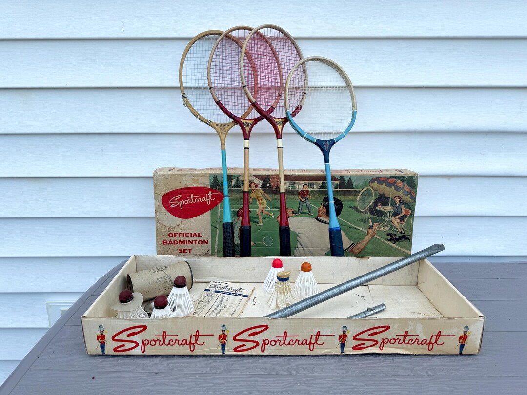 Vintage Sportcraft Official Badminton Set INCOMPLETE With Instructions ...