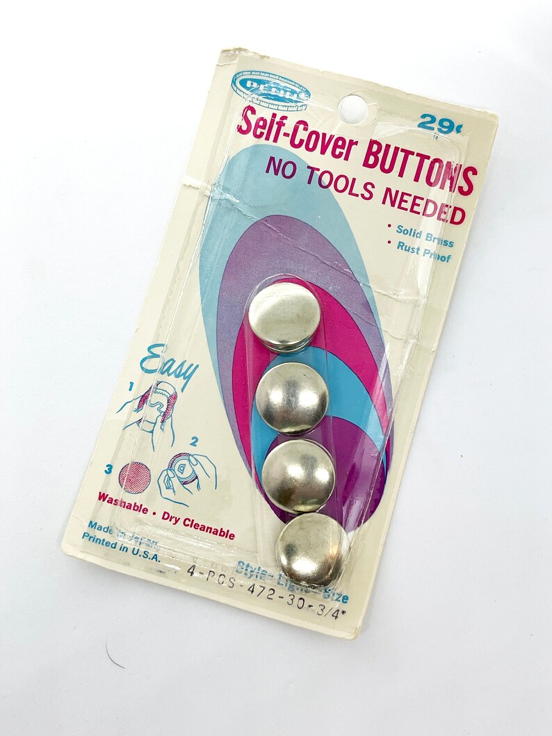 PENNS Button Cover Kit Solid Brass Four Button Cover Kit Size - Etsy