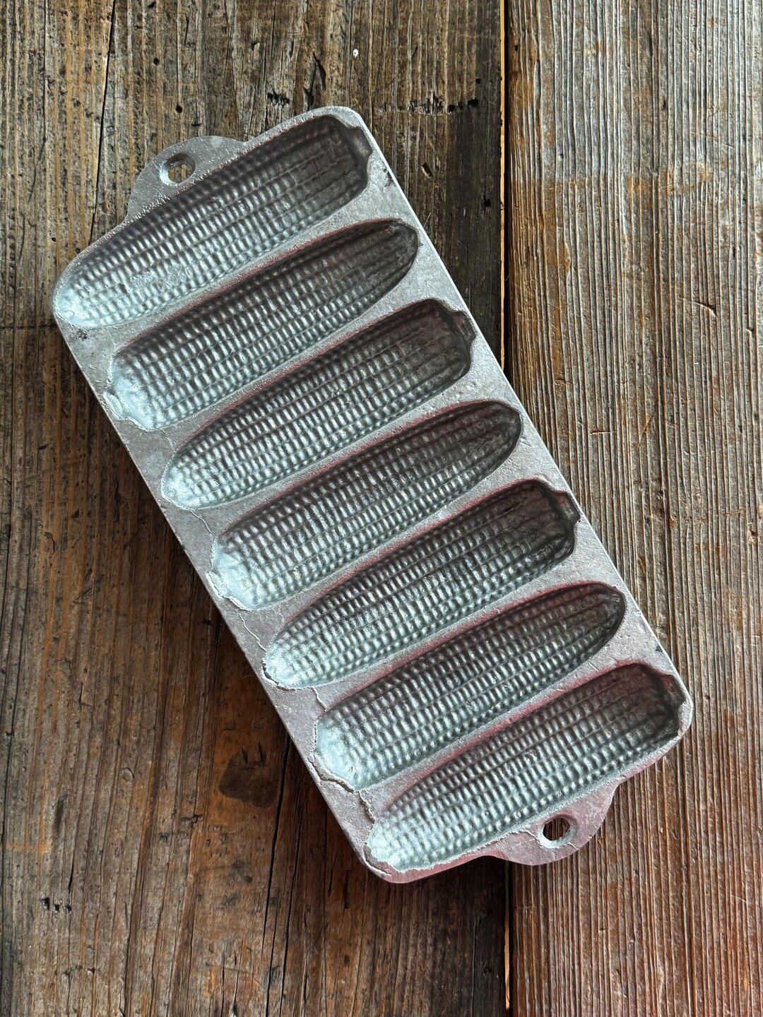 Corn Stick Pan, 7 Ear, Vintage Cast Aluminum, Cornbread Skillet ...