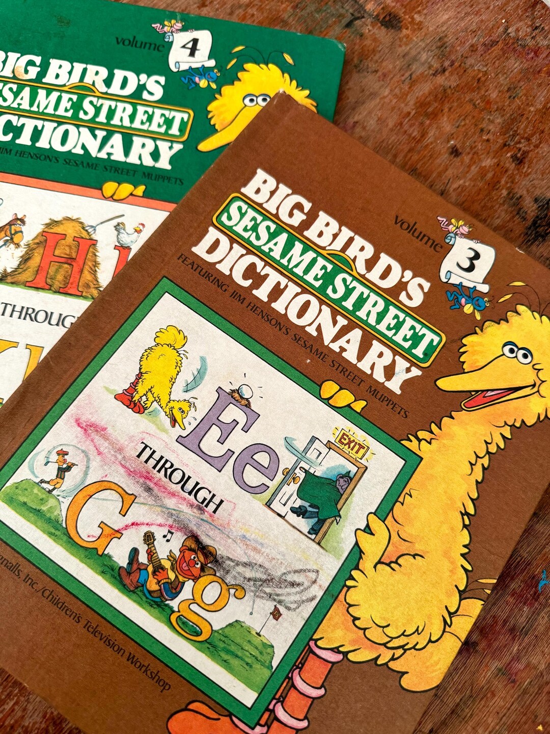 Vintage Sesame Street Ductionary, Big Bird's Sesame Street Dictionary ...