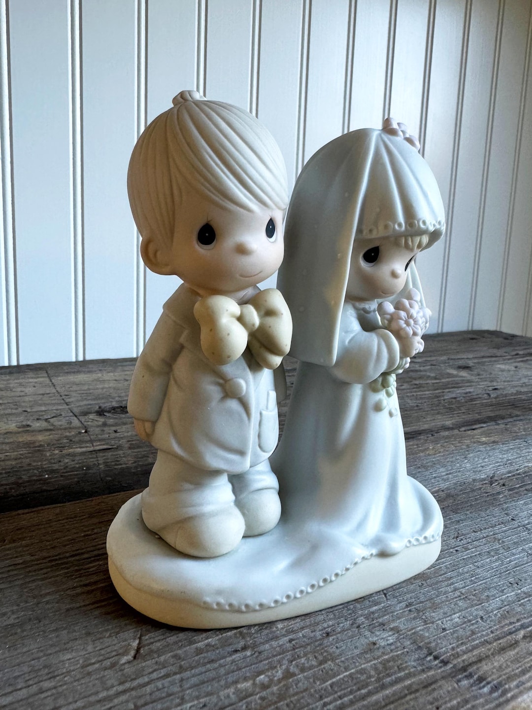 Vintage Precious Moments Bride and Groom Figurine 1979 the Lord Bless ...