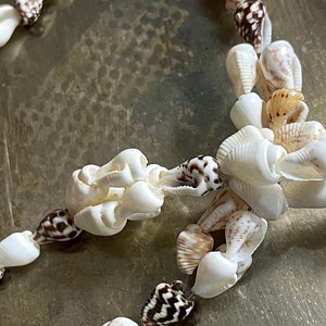 Vintage Seashell Lei Necklace Hawaii Island 15.5 Inches Shells ...