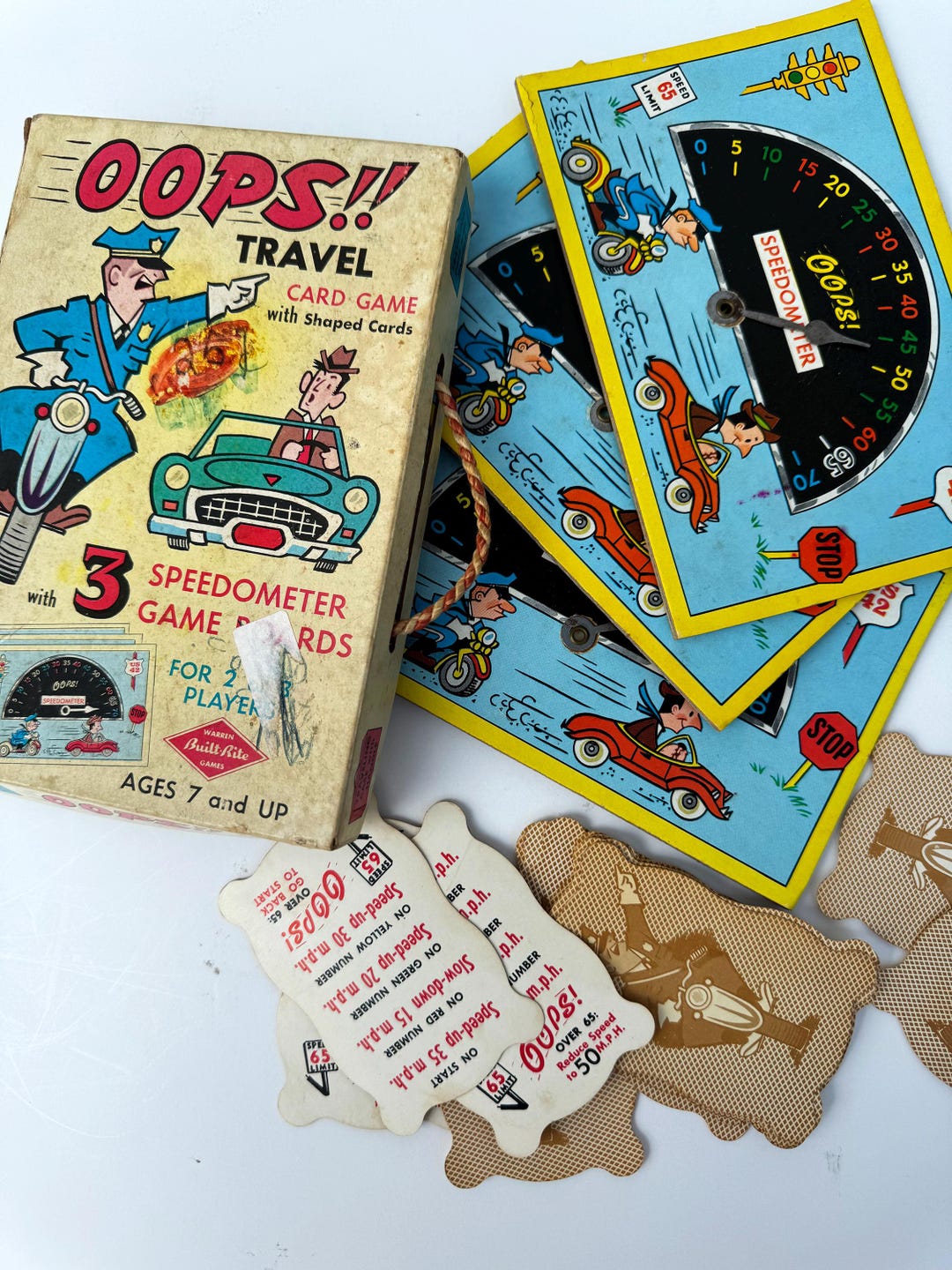 Vintage Travel Game, Oops!! Travel Card Game by Warren Games for 2 or 3 ...