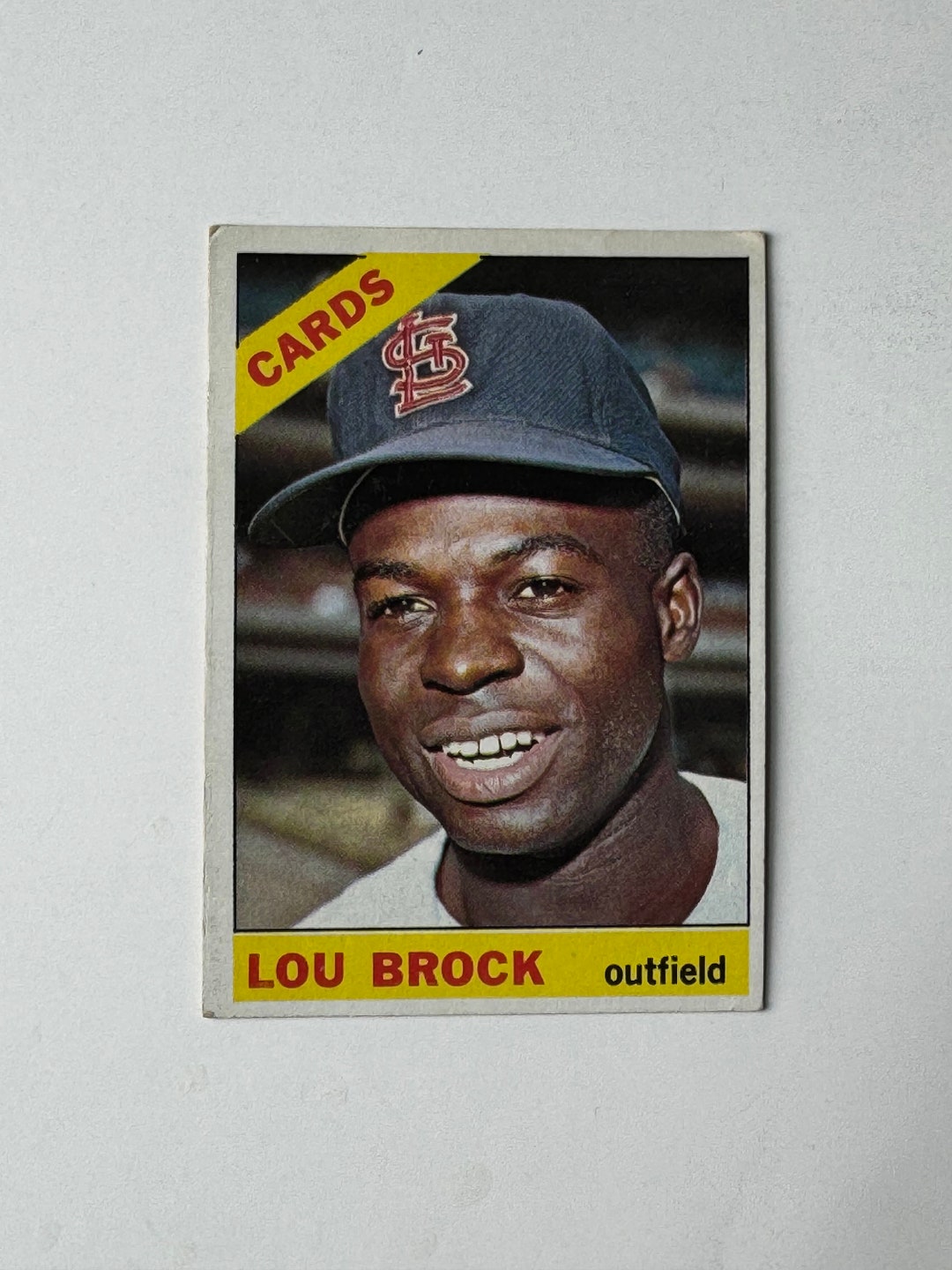 1966 Lou Brock Topps Baseball Card 125 - Etsy