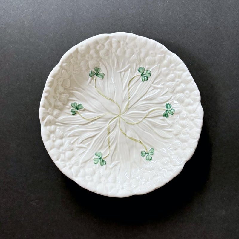 Belleek Shamrock - Etsy
