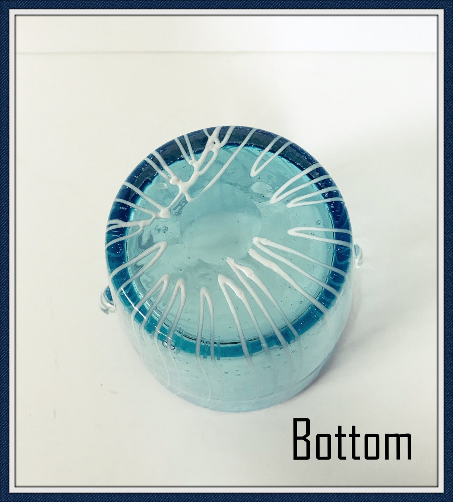 Caribbean Blue Ice Bucket Venini for Disaronna Hand Blown - Etsy