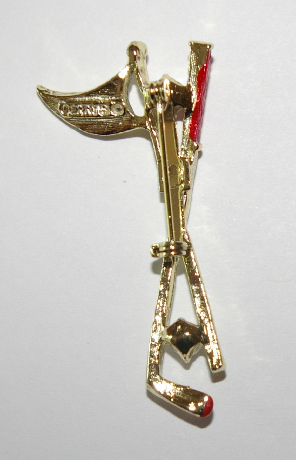 Vintage Golf Club Brooch Signed Gerry's 1970's - Etsy