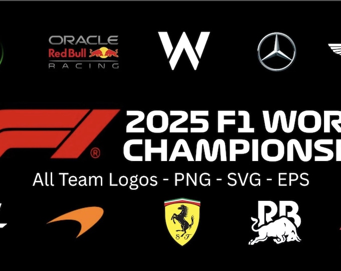 2025 Formula 1 Team Logos – F1 Fan Graphics (PNG, SVG, EPS) - Etsy