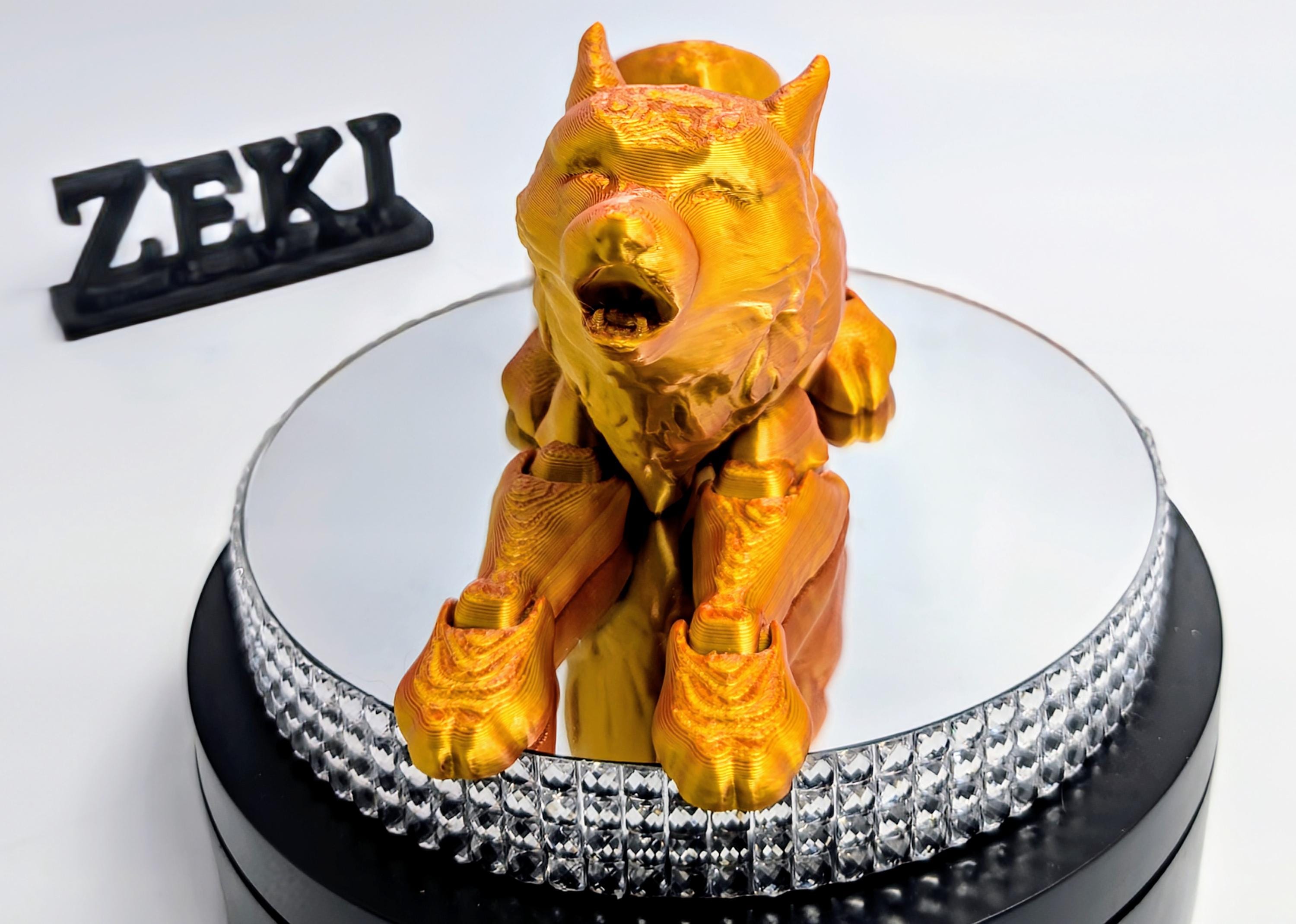 Articulated Howling Wolf - 3D Printed Flexible Wolf Figure - Etsy