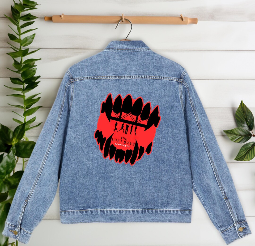 The Lost Boys Men's Denim Jacket, Horror Movie Vampire Graphic Jacket ...