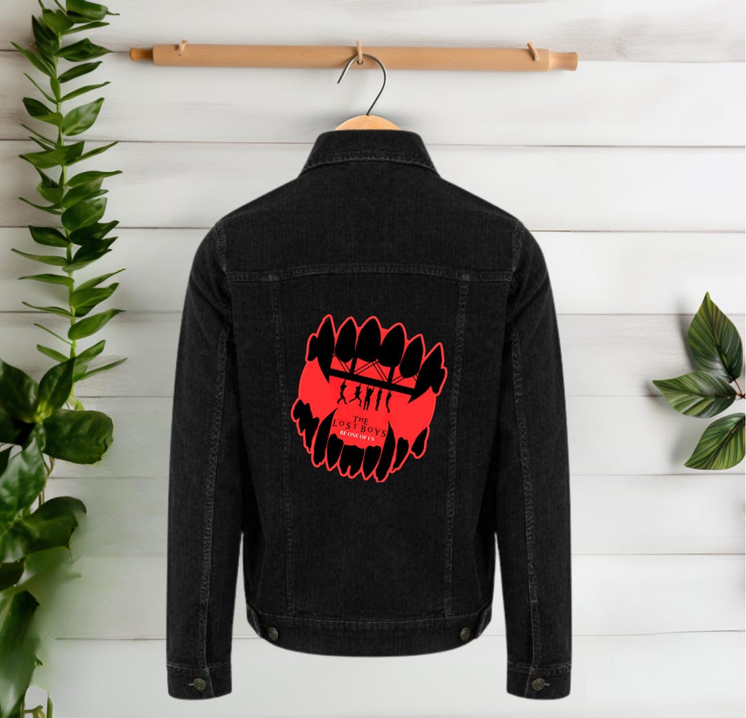 The Lost Boys Women's Denim Jacket, Horror Movie Vampire Graphic Jacket ...