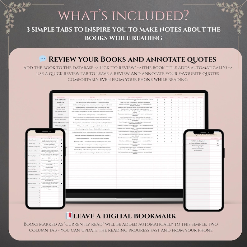 Ultimate Colorful Reading Tracker: Digital Library and Reusable Book ...