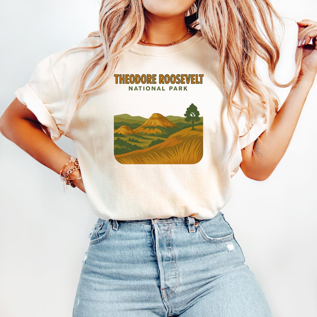 Theodore Roosevelt National Park Shirt North Dakota Bison Tee Scenic ...