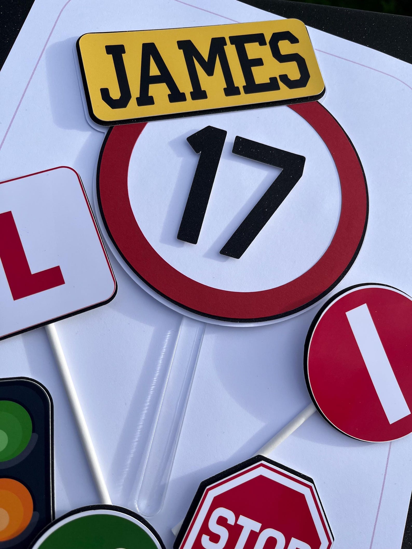17th Birthday Cake Topper | Learner Driver Cake Topper - Etsy UK