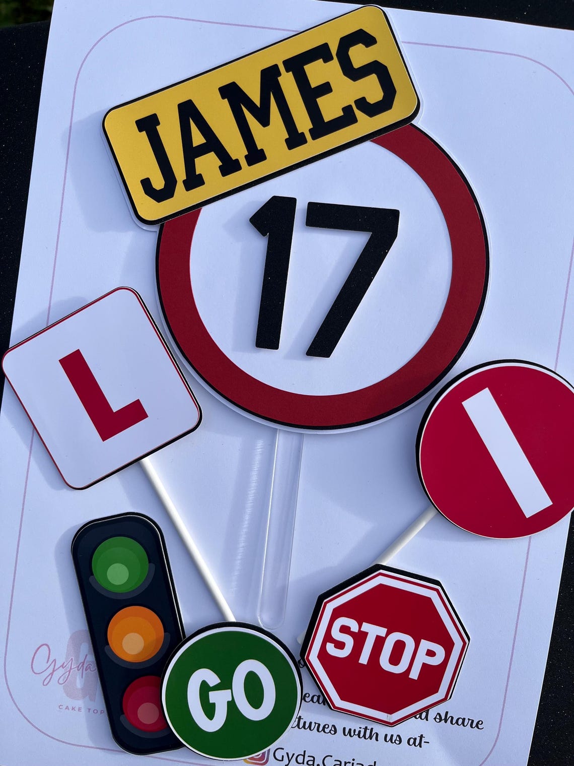 17th Birthday Cake Topper | Learner Driver Cake Topper - Etsy UK