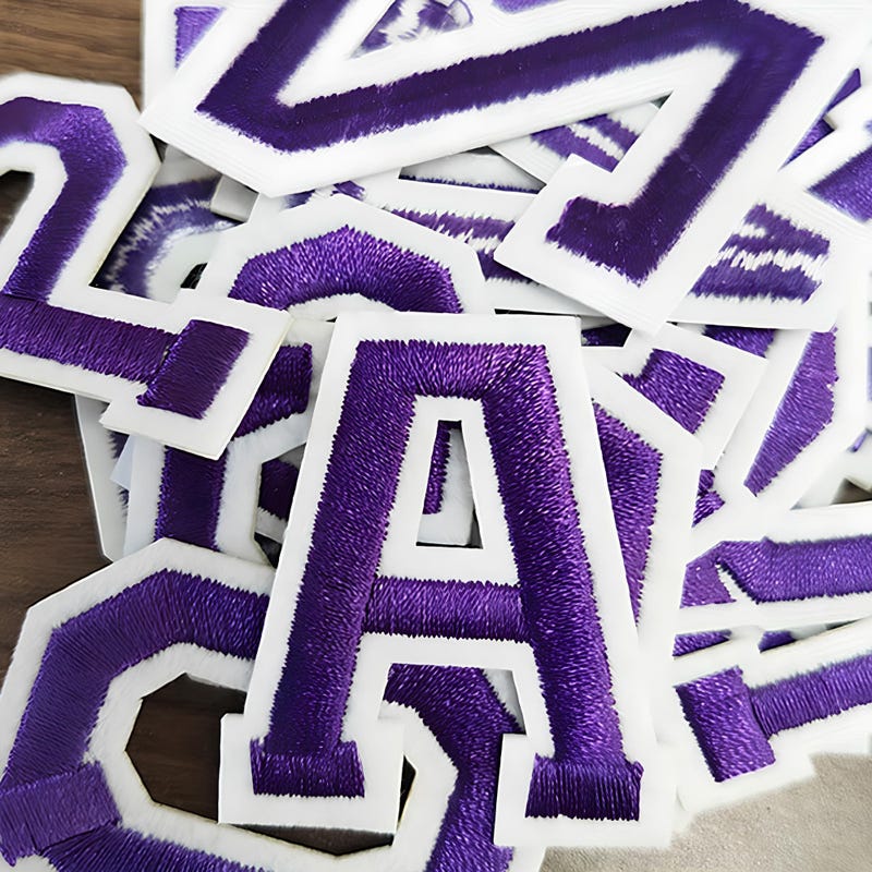 Iron on Patch Inch Letters - Etsy UK