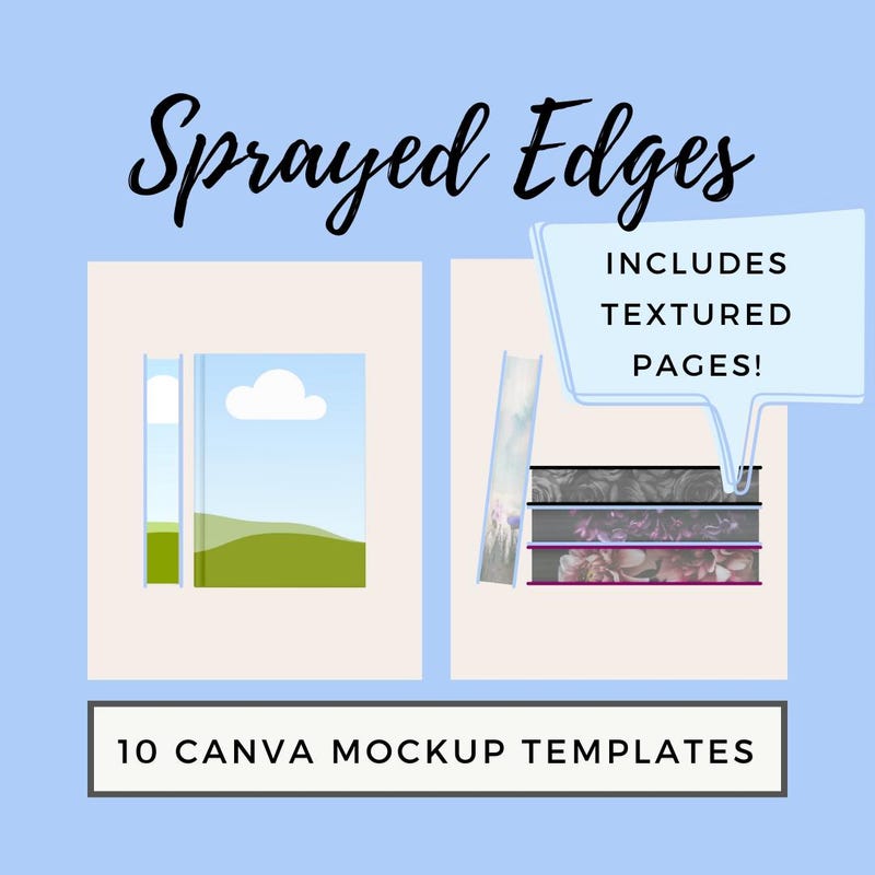 Sprayed Edges Book It - Etsy UK