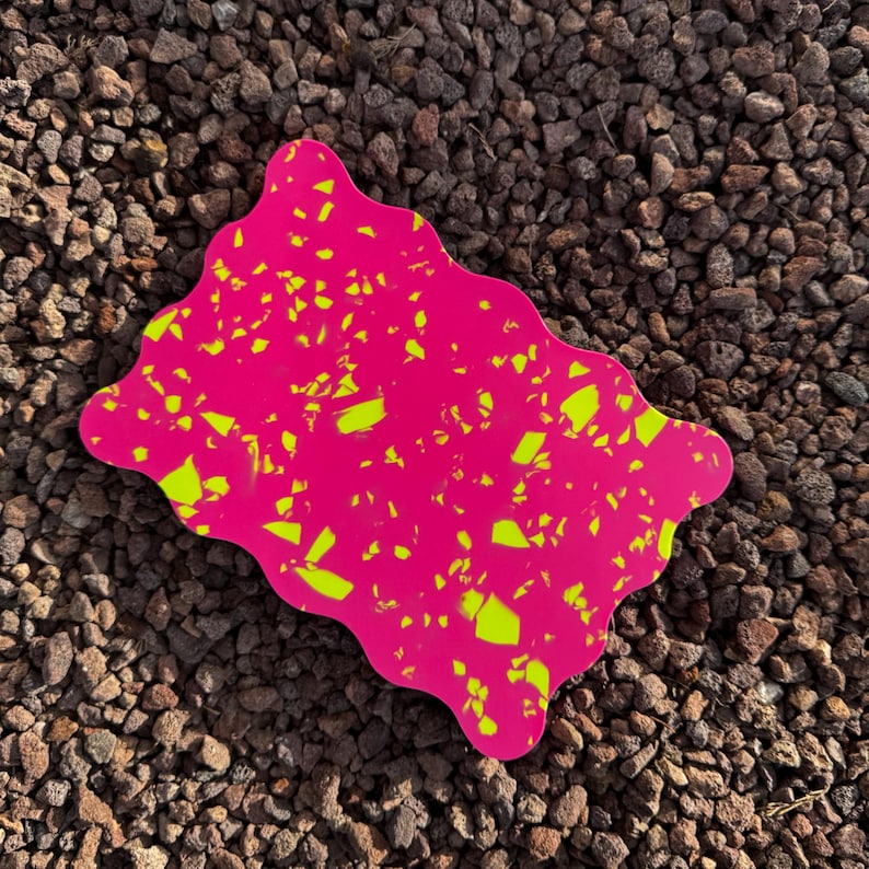 Recycled Wavy Chopping Board: Colourful Designer Sustainable Serveware ...