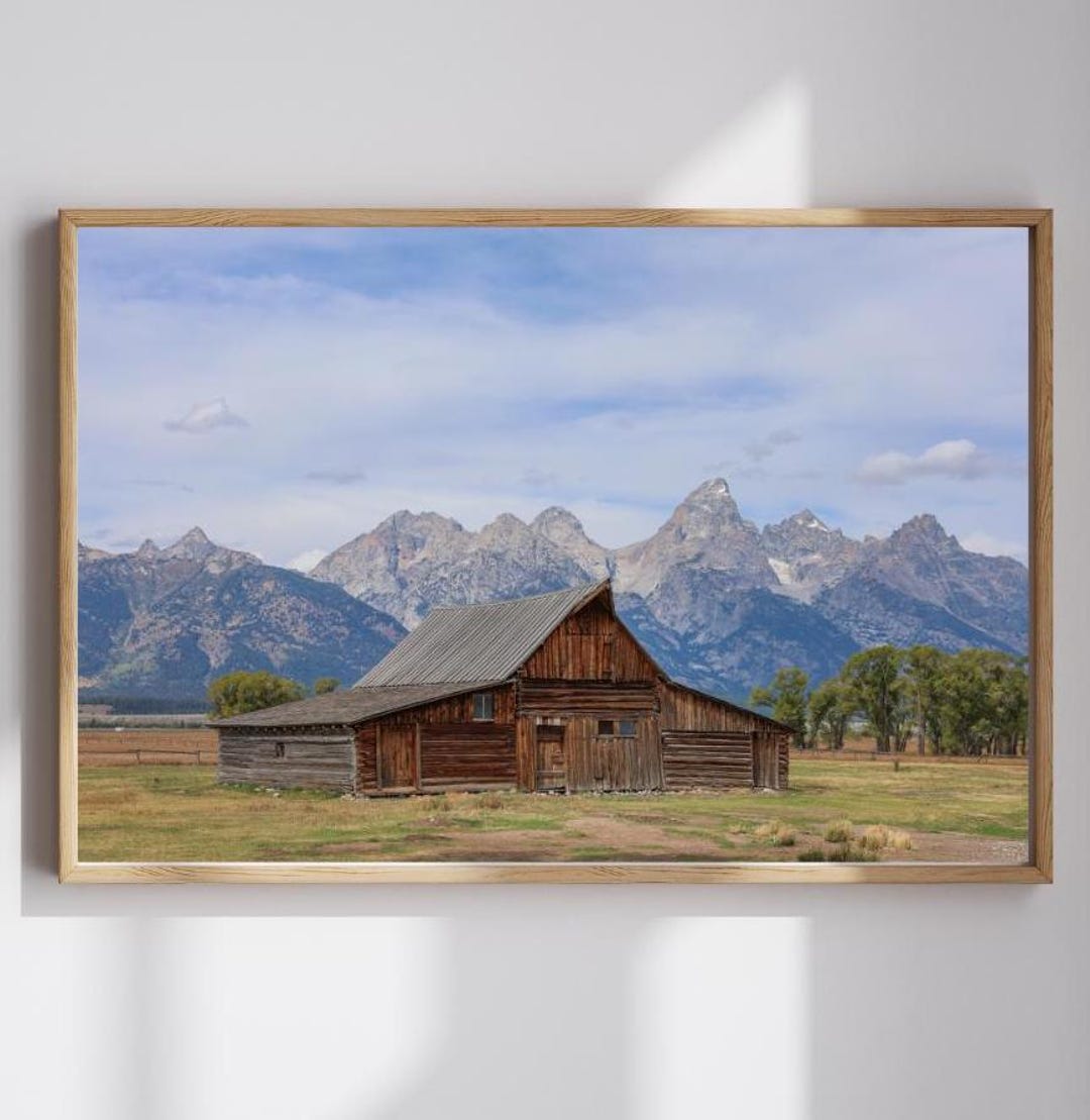 Mormon Row Barn Print, Grand Teton National Park Photography - Etsy