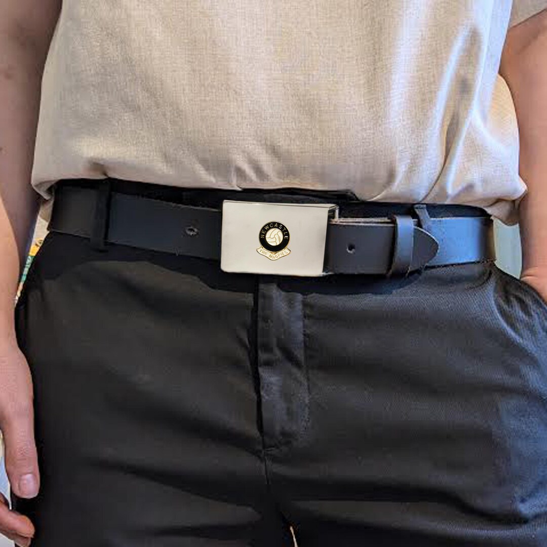 Newcastle Football Club Buckle With Leather Snap Fit Belt - Etsy