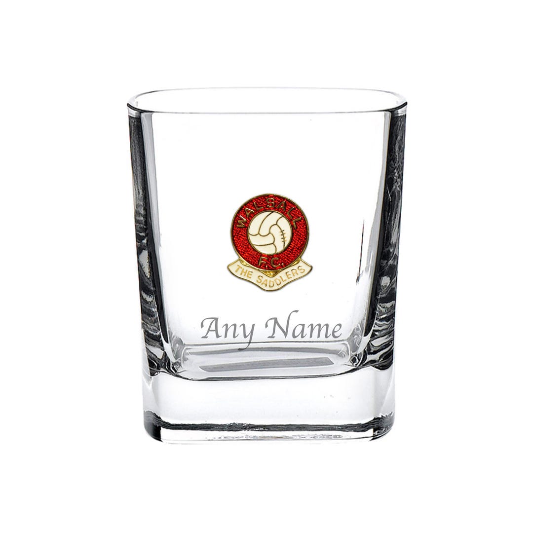 Walsall Football Club Mixer Glass With Option to Personalise - Etsy