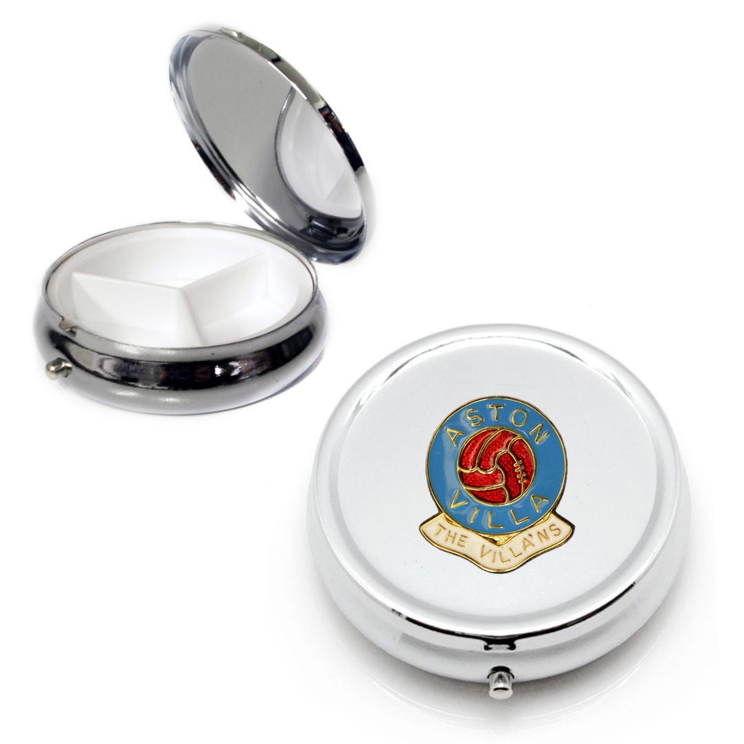 Aston Villa Football Club Pill Box Supplied Boxed - Etsy