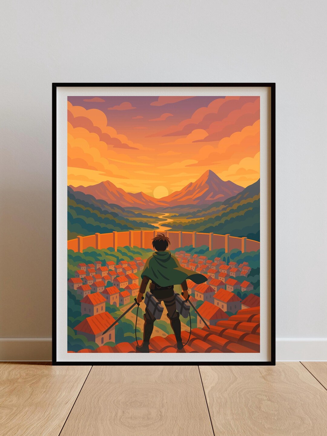 Attack on Titan Inpsired Digital Art Download | Anime Printable Wall ...