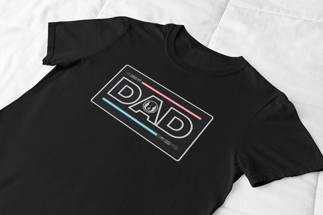 Galactic Dad T-shirt: Lightsaber Father's Day Gift - Etsy