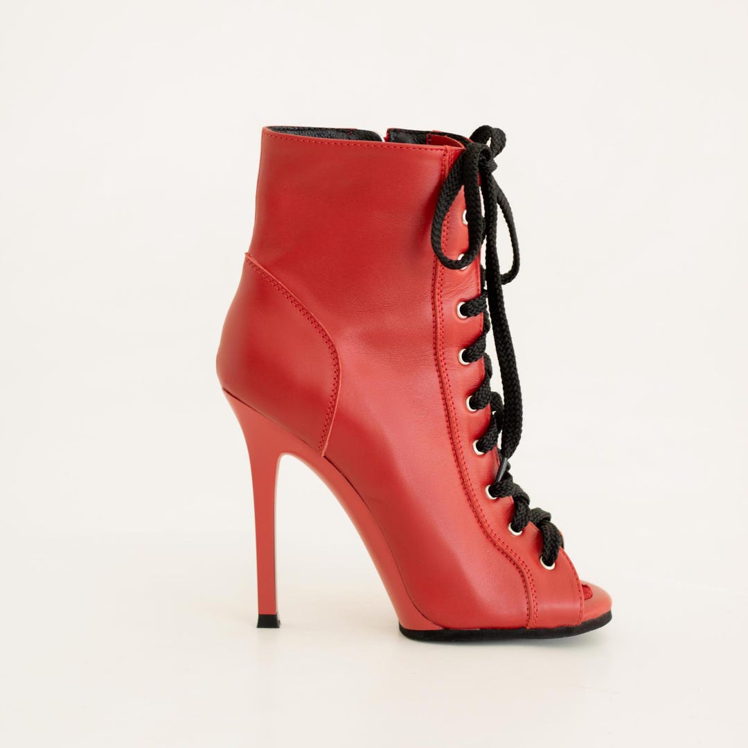 Professional Red High Heel Dance Shoes With Molded Sole Technology ...