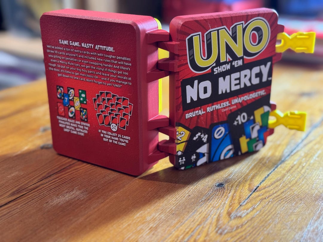 Custom 3d-printed Card Game Boxes for Uno No Mercy Cards NOT Included ...
