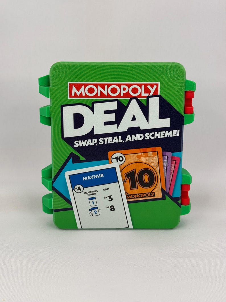 Custom 3d-printed Card Game Box for Monopoly Deal (cards NOT Included ...
