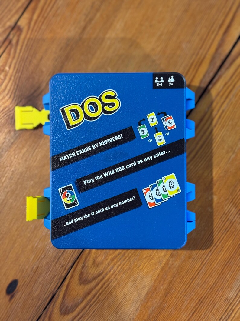 Custom 3D Printed & UV Printed DOS Card Game Box – Secure Snap-fit ...