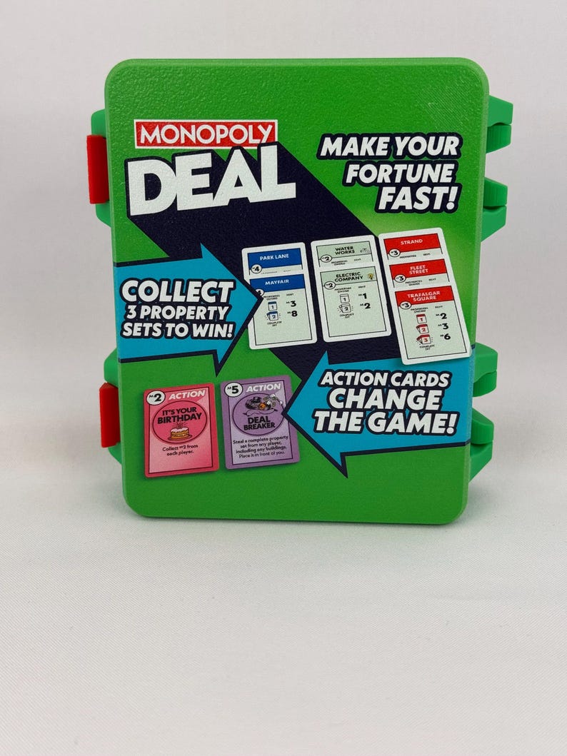 Custom 3d-printed Card Game Box for Monopoly Deal (cards NOT Included ...