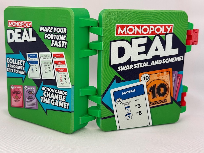 Custom 3d-printed Card Game Box for Monopoly Deal (cards NOT Included ...