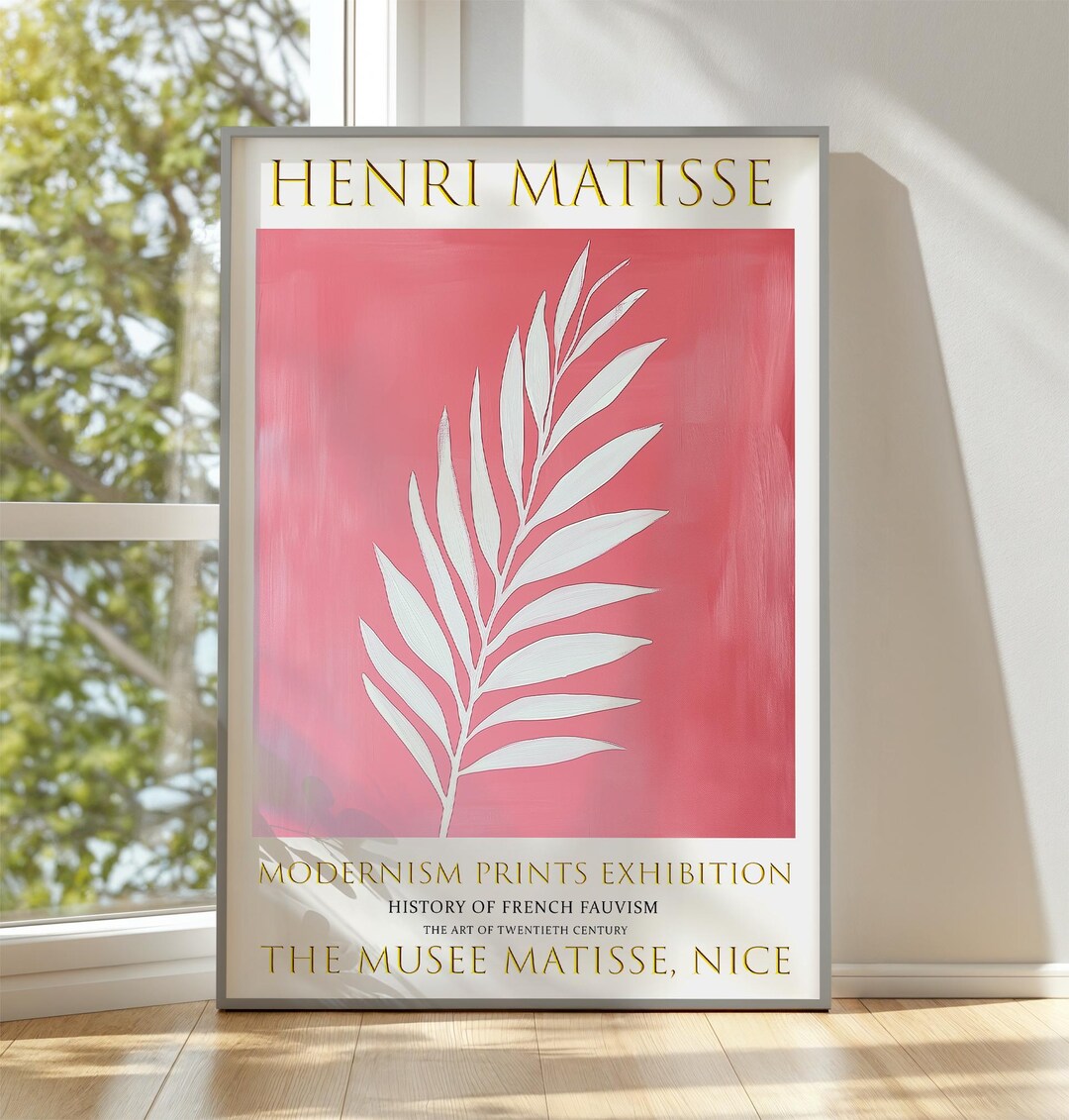 Henri Matisse Leaf Print, Matisse Exhibition Poster, Matisse Poster ...