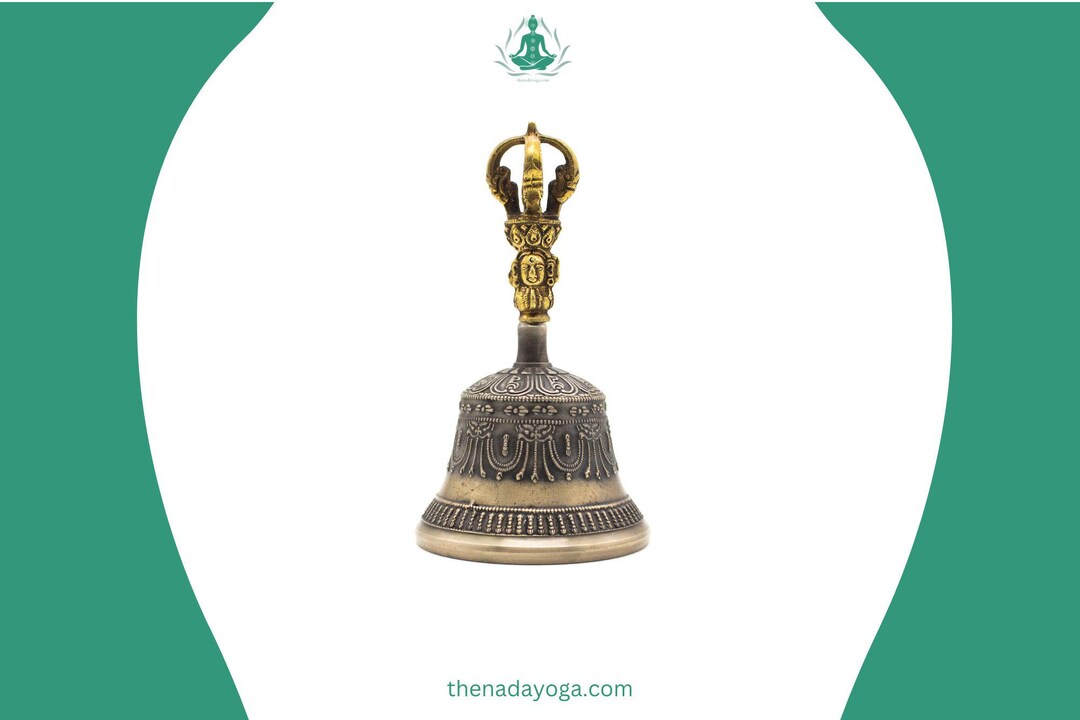 Handmade Tibetan Black Bell – 7-metal Buddhist Ritual Bell for ...