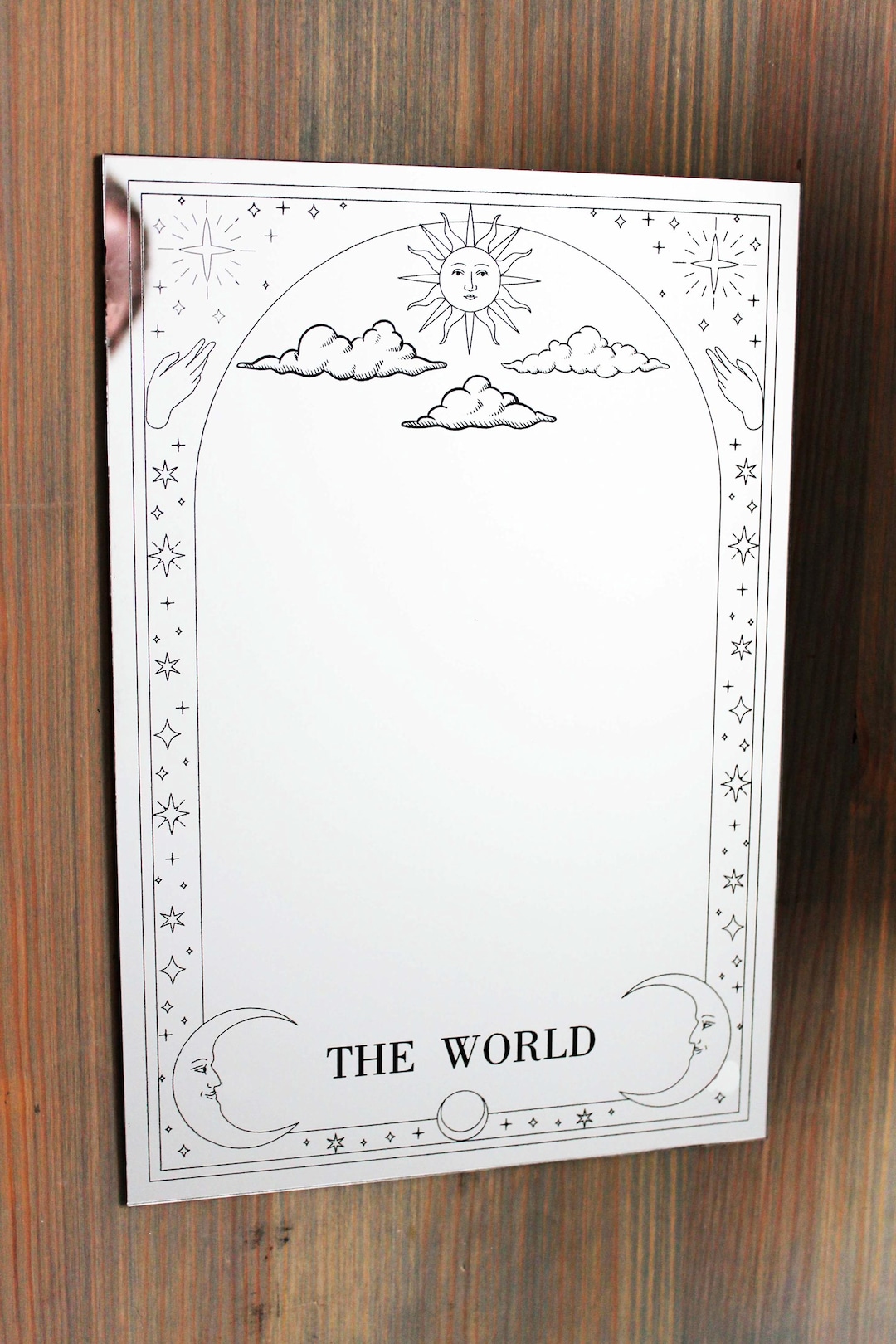 Tarot Mirror, Spiritual Metaphysical, the Mirror Tarot Card, Tarot Wall ...