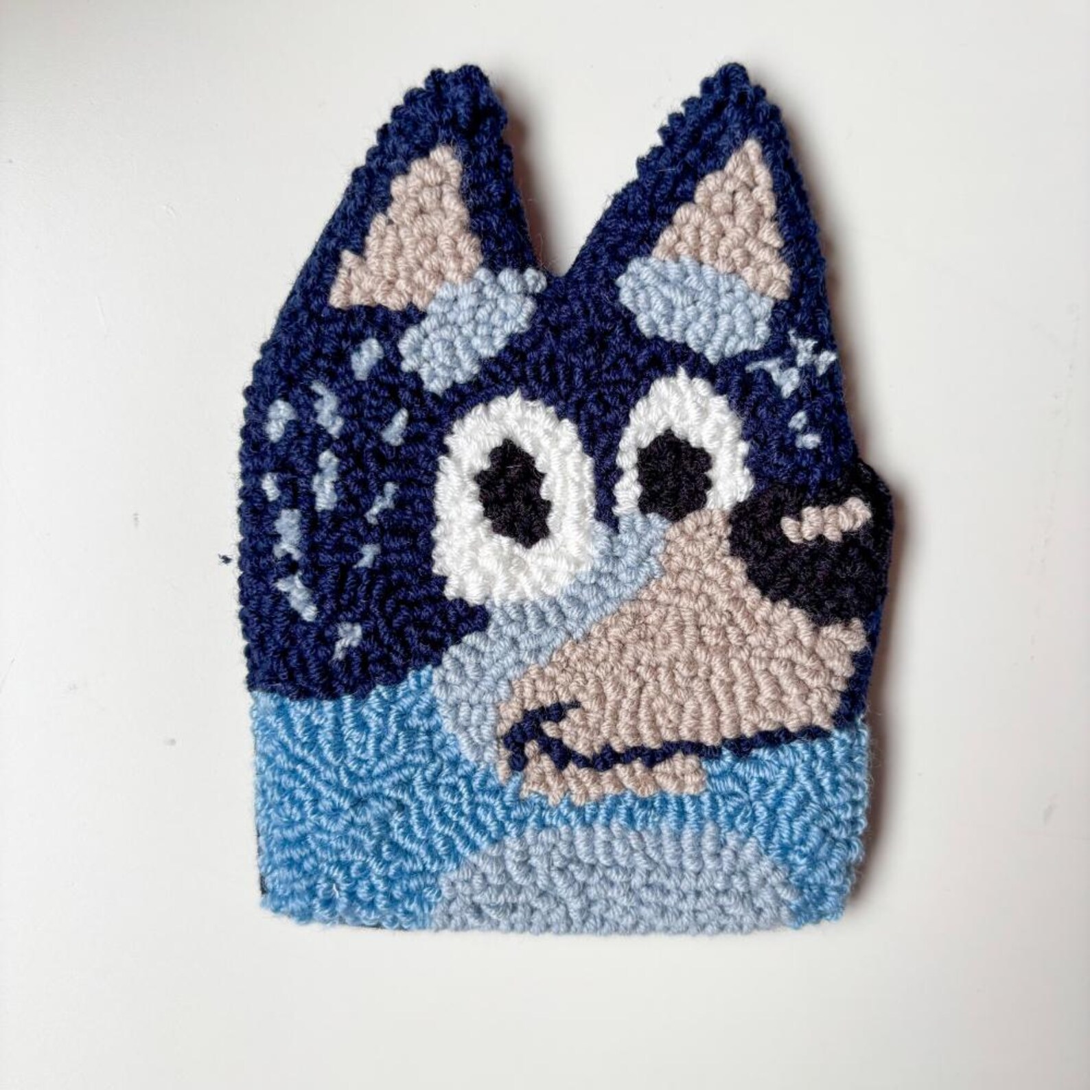 Bluey Punch Needle Coaster, Bingo Cartoon Character Drink Mug Rug, Kids ...