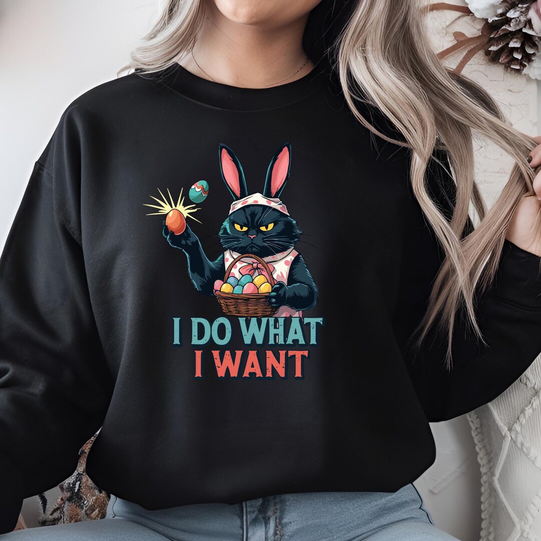 Grumpy Easter Bunny PNG & SVG | Funny Easter Cat Design | Sassy Holiday Clipart - Etsy