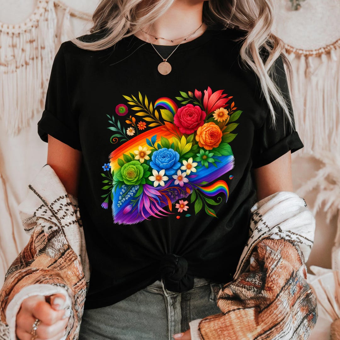 Wildflower Shirt, Subtle Gay Floral Pride Shirts, Gift for Pride, LGBTQ ...
