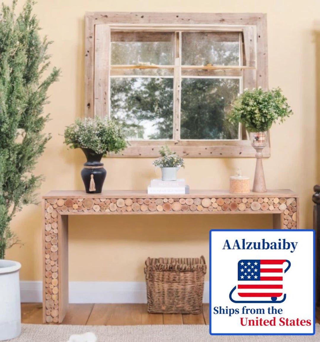Country-style Console Table, Narrow Sofa Table, Hallway Accent Table ...