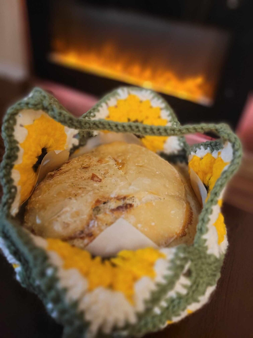 Sunflower Sourdough Boule Bag Crochet Pattern - Etsy