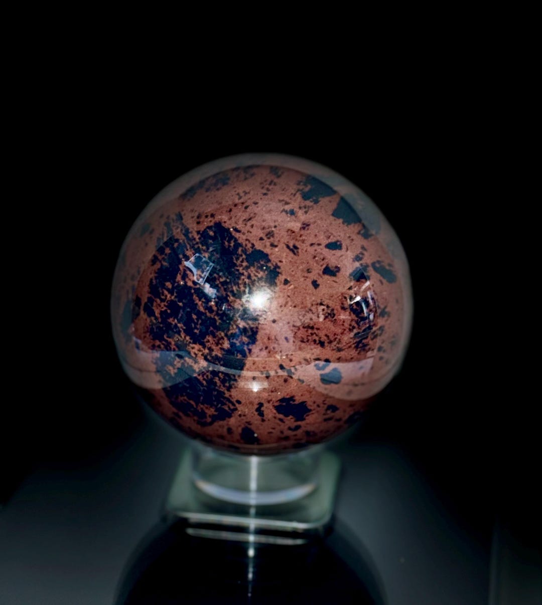 Mahogany Obsidian Sphere - Etsy