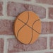 HANGING BASKETBALL for boy wall sports theme room man cave | Etsy