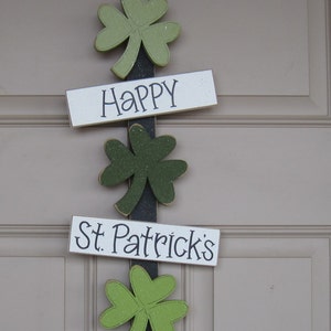 Happy ST. PATRICKS DAY Thoughts, Shamrock, Clovers Wall, Door, Office ...