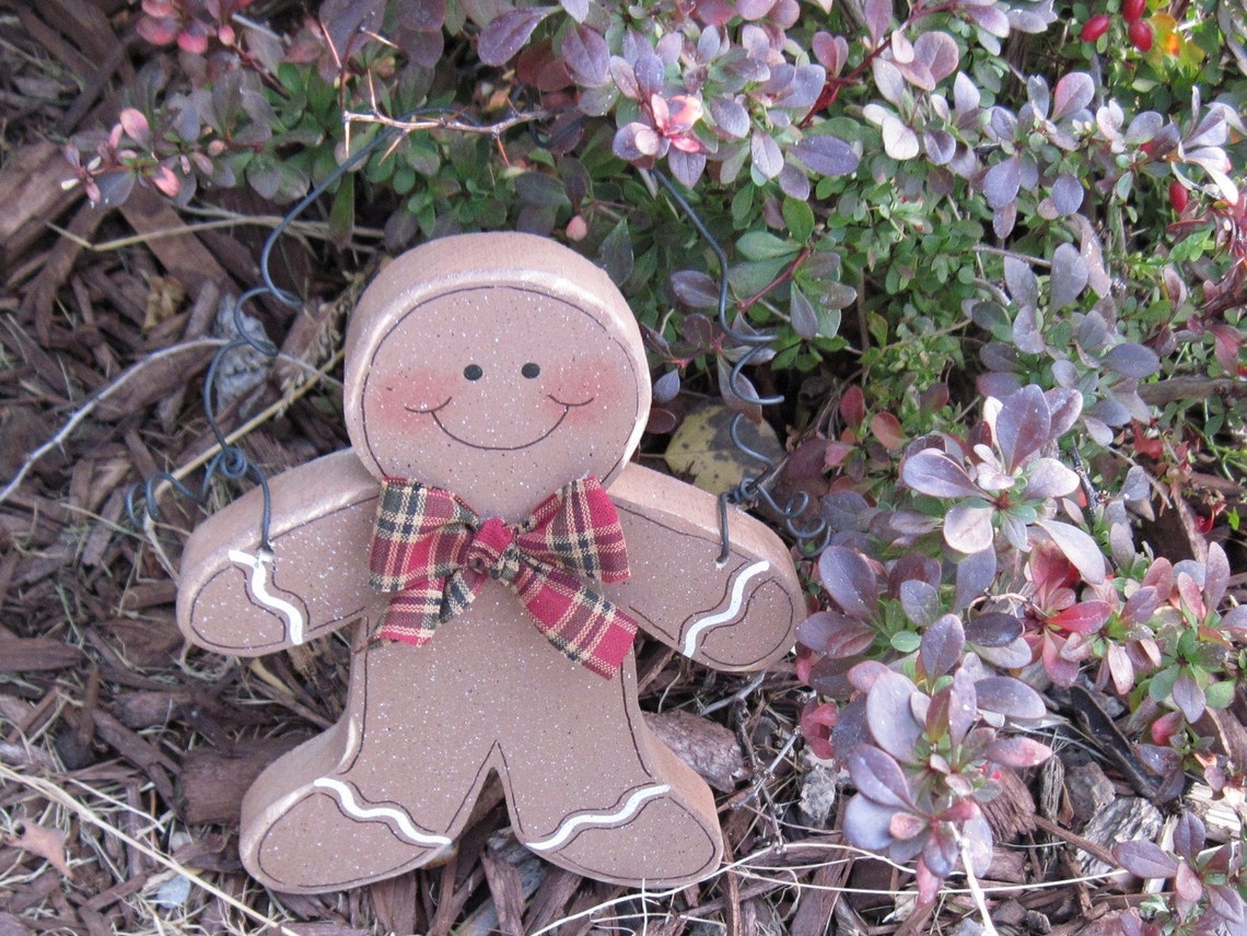 HANGING GINGERBREAD MAN for Wall, Door, Tree, Holiday, December, Xmas ...