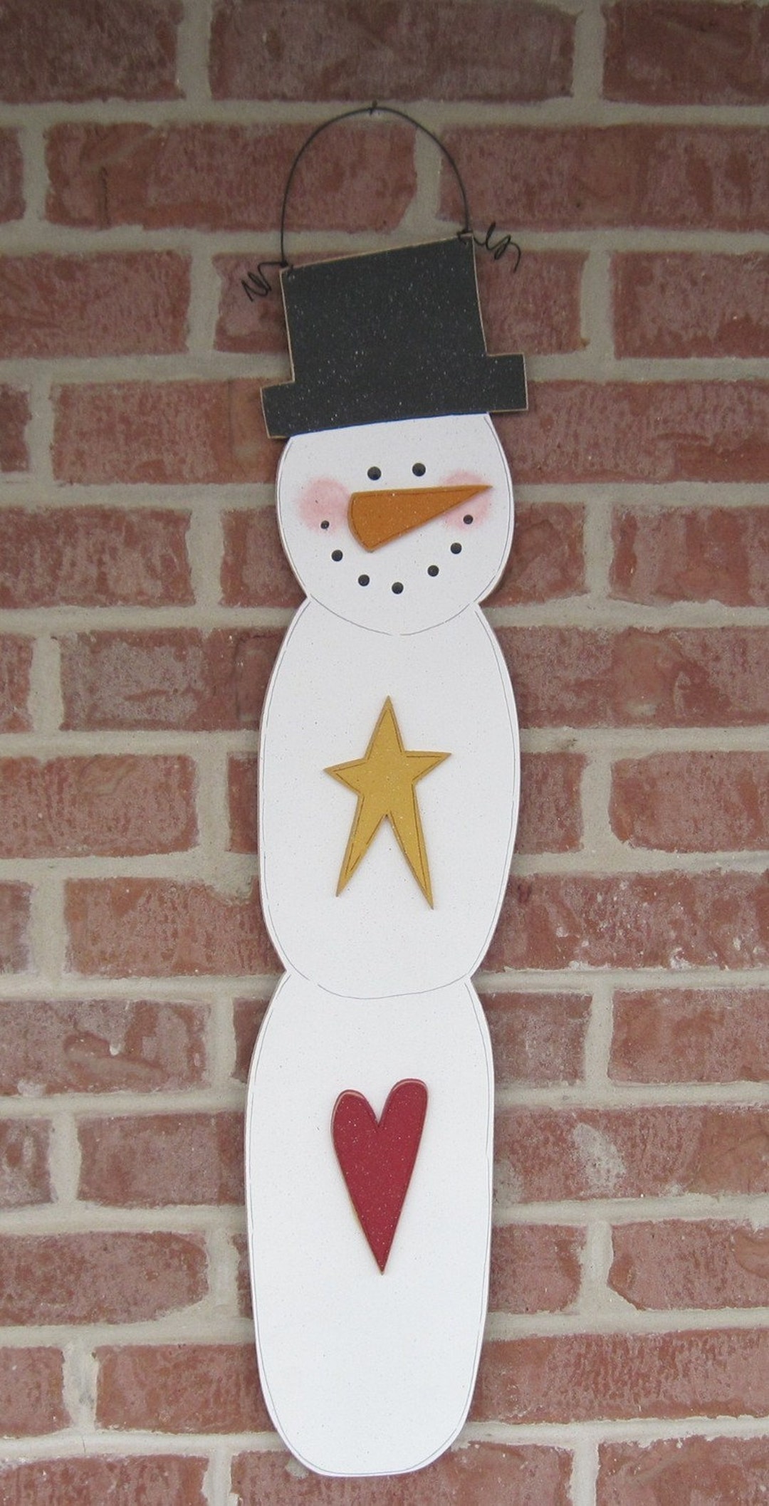 LONG HANGING SNOWMAN for Winter, Christmas, Noel, January, December ...